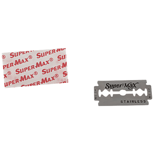 Buy Supermax Saloon Platinum Coated Blades - For Hair Removal & Smooth ...
