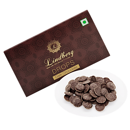 Buy Lindberg Drops Dark Chocolate - Made with 100% Belgian Chocolate ...
