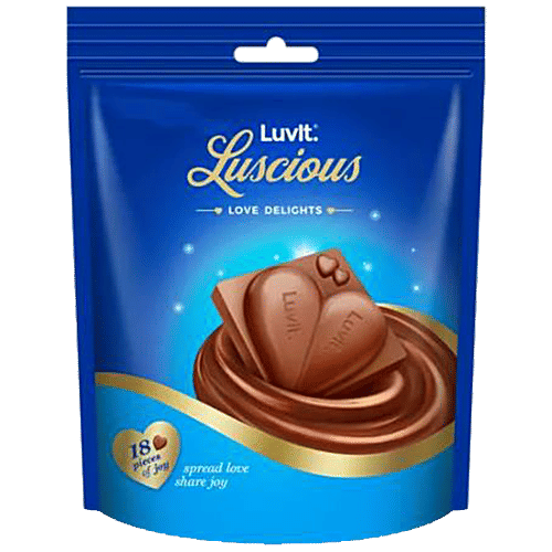 Buy LuvIt Luscious Love Delights Milk Chocolate Online at Best Price of ...