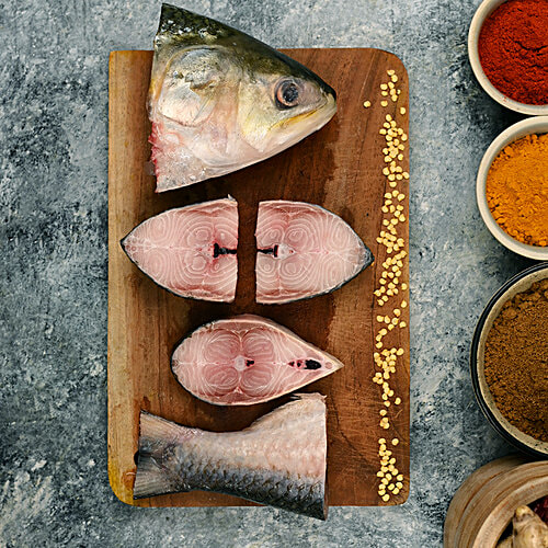 Buy fresho! Hilsa Fish - Whole, Cleaned & Cut Online at Best Price of ...