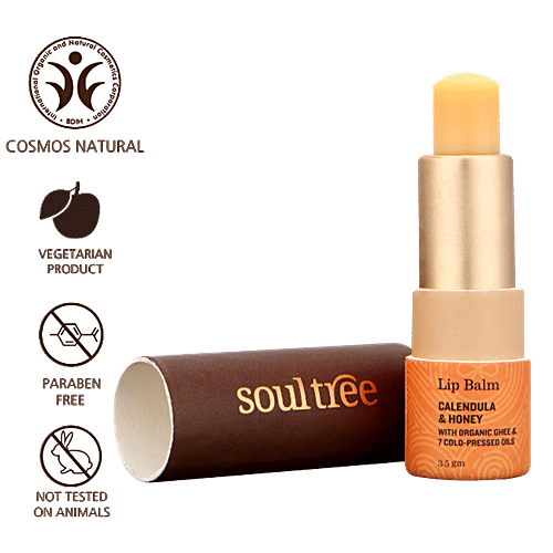Buy Soultree Ayurvedic Lip Balm - Calendula & Honey With Organic Ghee ...