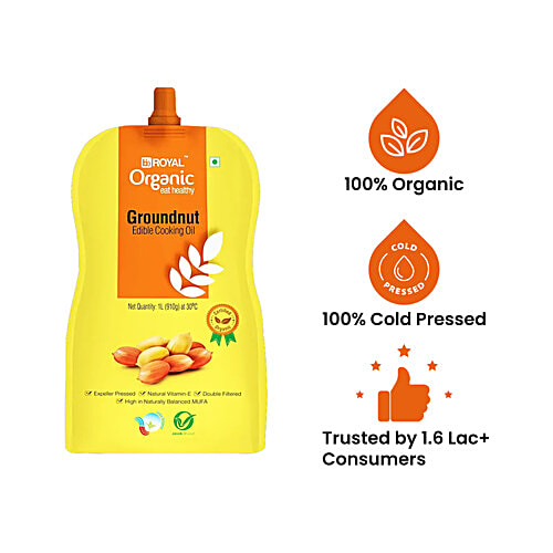 Buy BB Royal Organic Cold Pressed Groundnut Cooking Oil Online at Best ...