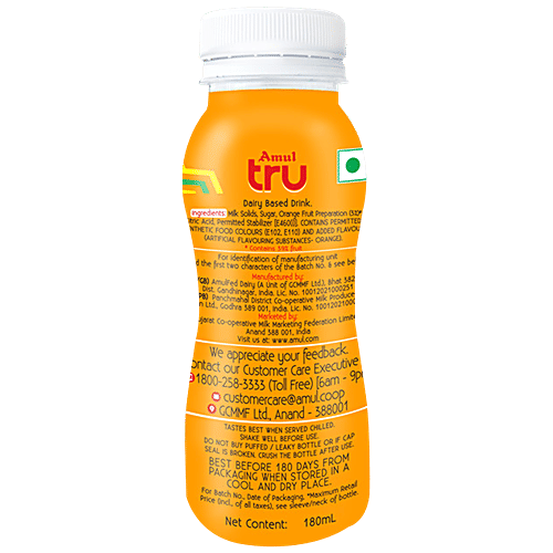 Buy Amul Tru Orange Online at Best Price of Rs 10 - bigbasket