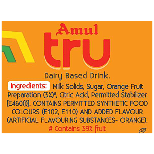 Buy Amul Tru Orange Online at Best Price of Rs 10 - bigbasket