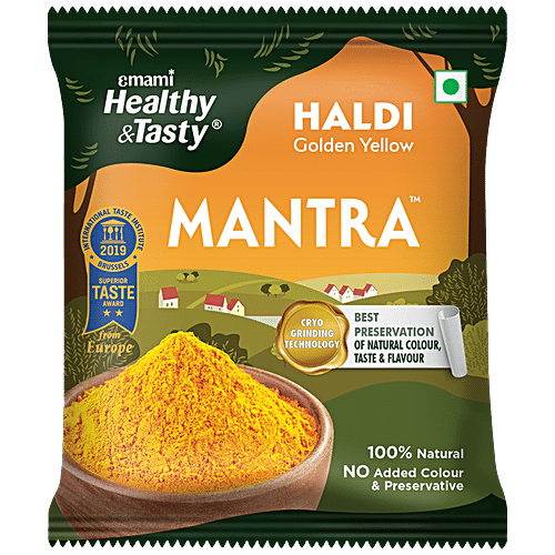 Buy Emami Healthy & Tasty Mantra Haldi/Turmeric Powder - 100% Natural ...