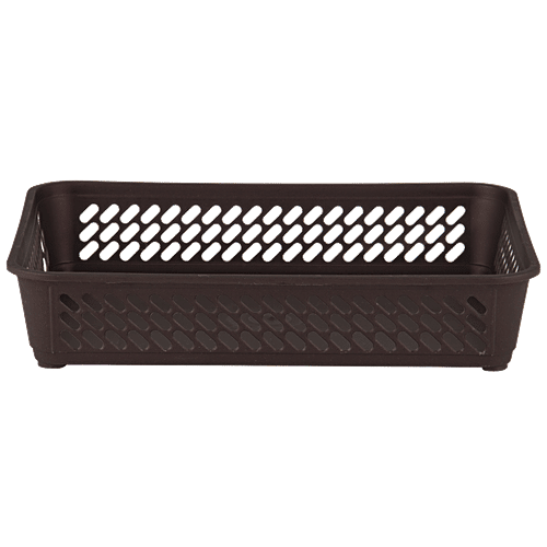 Buy Polyset Plastic Super Tidy Tray No 1 - Brown, Large Online at Best ...