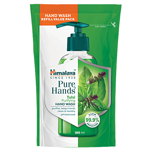 Buy Himalaya Pure Hands Purifying Hand Wash - Tulsi, 99.9% Germ ...
