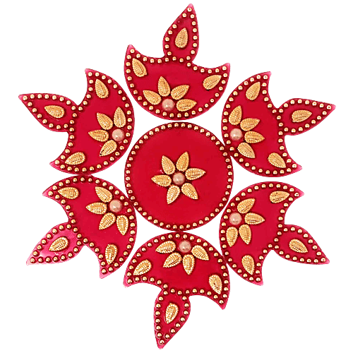 Buy Kvg Festive Artificial Rangoli For Floor/Table/Wall - Assorted ...