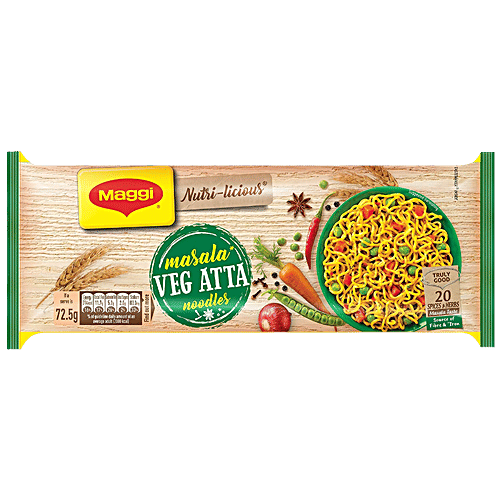 Buy MAGGI Nutri-Licious Masala Veg Atta Noodles - Herbs & Spice Blend ...