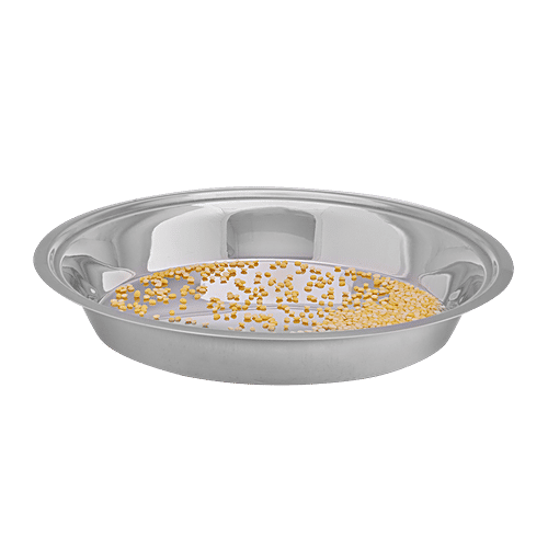 Buy BB Home Atta/Maida/Dough Parat Plate - No.13, Stainless Steel ...