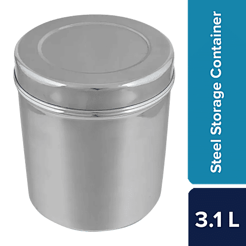 Buy bb home Deep Dabba/Storage Container - No.14, Plain, Stainless ...