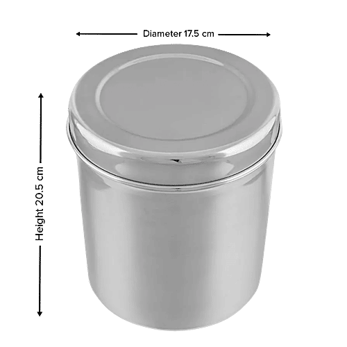 Buy BB Home Stainless Steel Deep Dabba/Storage Container - No. 16 ...