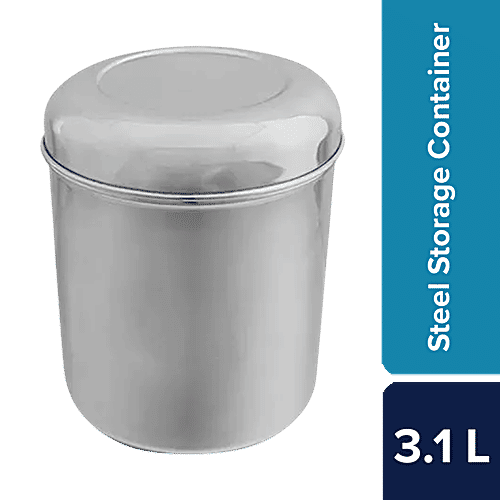 Buy bb home Deep Dabba/Storage Container - No.14, Stainless Steel, Ubha ...