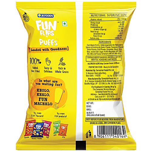 Buy Fun Flips Puffs - Chatpata, Baked Online at Best Price of Rs 5 ...