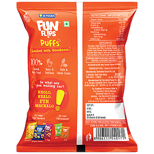 Buy Fun Flip Delicious Crunchy Puffs - Masala Online at Best Price of ...