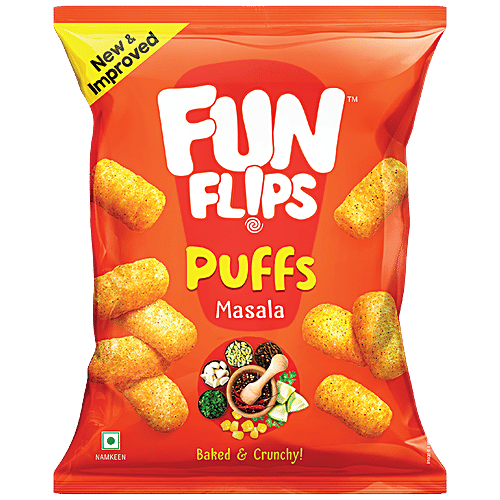 Buy Fun Flips Delicious Crunchy Puffs - Masala Online at Best Price of ...