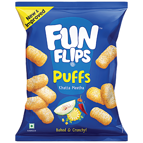Buy Fun Flips Puffs - Khatta Meetha, Baked & Crunchy, Delicious ...
