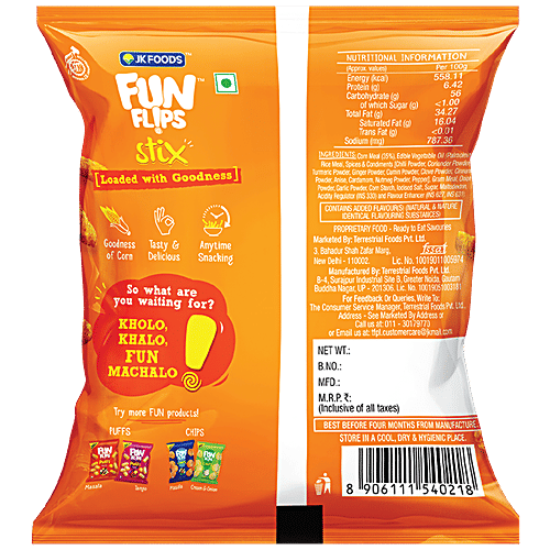 Buy Fun Flip Stix Masala - Tomato, Delicious Flavours Online at Best ...