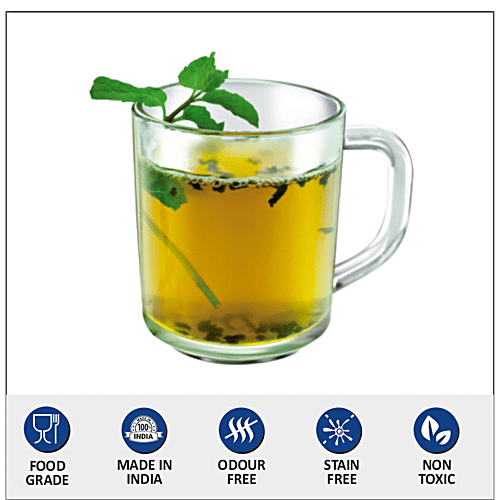 Buy Yera Tea/Coffee Glass Mug Set Online at Best Price of Rs 315 ...
