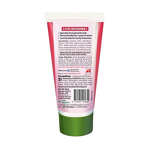 Buy Dentoshine Gel Toothpaste For Kids - Watermelon Flavour, Doraemon ...