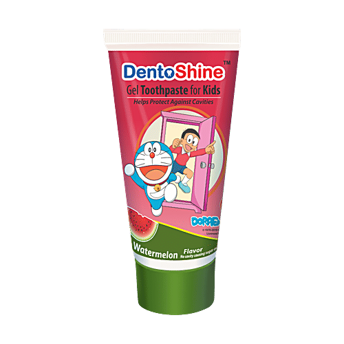 Buy Dentoshine Gel Toothpaste For Kids - Watermelon Flavour, Doraemon ...
