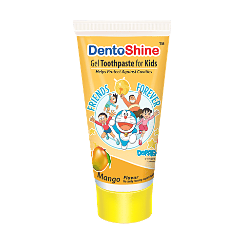 Buy Dentoshine Gel Toothpaste For Kids - Mango Flavour, Doraemon Online ...