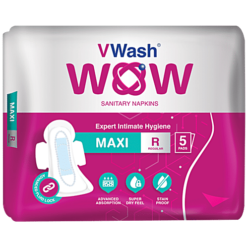Buy VWash Wow Sanitary Napkin Maxi - R Online at Best Price of Rs 288 ...