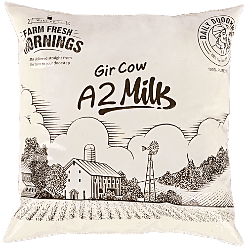 Buy Daily Doodhwala A2 Desi Gir Cow Milk Online at Best Price of Rs 35 ...