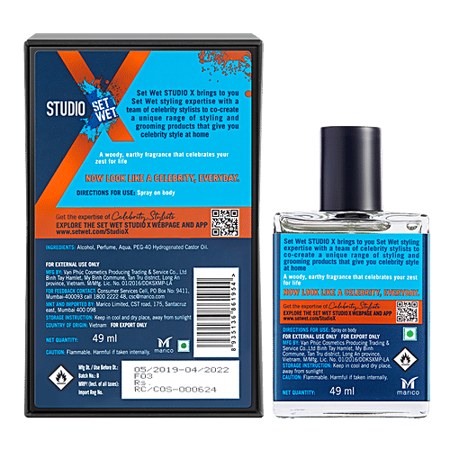 Buy Set Wet Studio X Perfume Spray For Men - Zest Online at Best Price ...