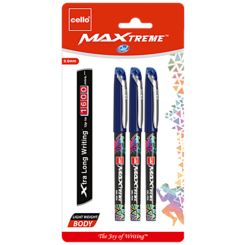 Buy BIC Cello Maxtreme Gel Pen - Blue Online at Best Price of Rs 60 ...