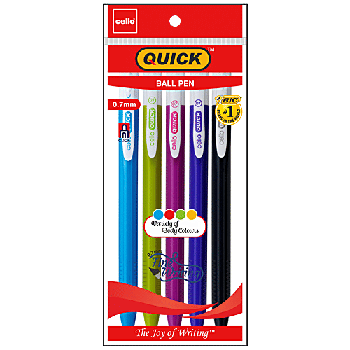 Buy BIC Cello Quick Ballpen Set - Blue Online at Best Price of Rs 30 ...