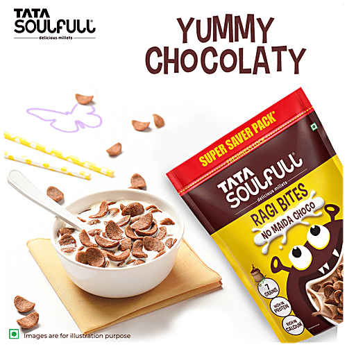 Buy Tata Soulfull Ragi Bites No Maida Choco - Breakfast Cereals, Rich ...