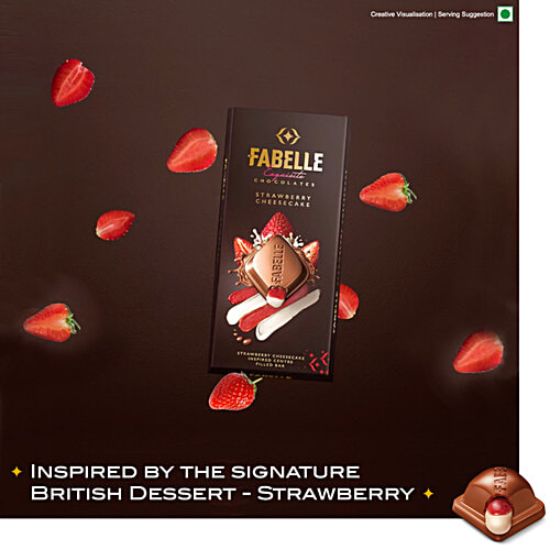 Buy Fabelle Exquisite Chocolates - Strawberry Cheesecake, Centre-Filled ...