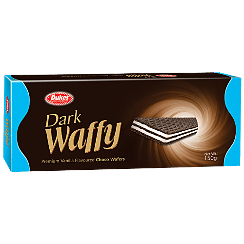 Buy Dukes Dark Waffy Premium Vanilla Flavoured Choco Wafers - Creamy ...