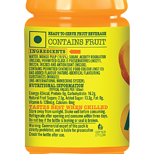 Buy Frooti Mango Drink Online at Best Price of Rs 10 - bigbasket