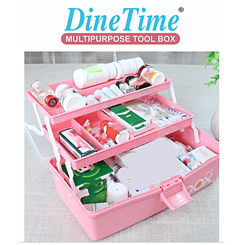 Buy DP Tool Box - With Handle, Plastic Assorted Colours Online at Best ...