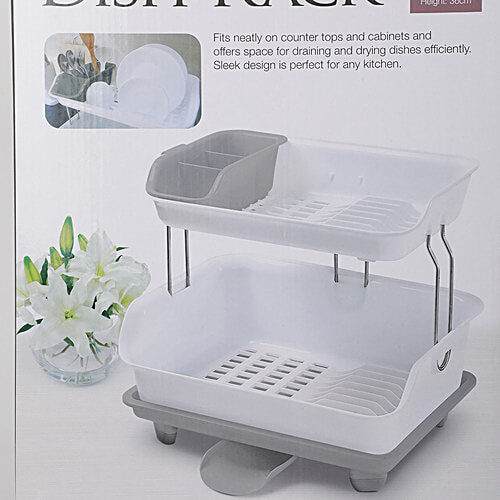 Buy Pin Pin Family Plastic Dish Rack - White Online at Best Price ...