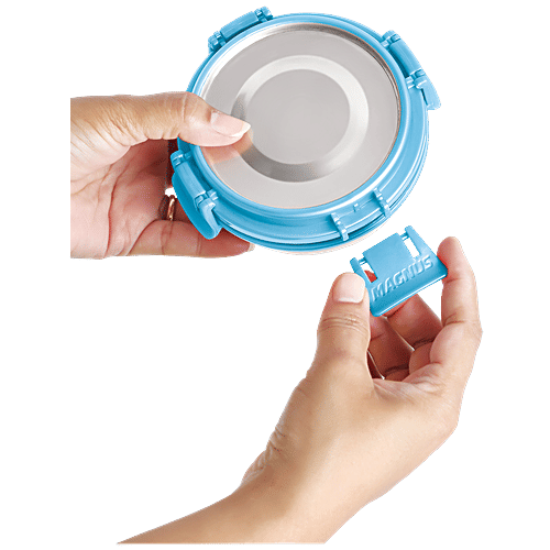 Buy Magnus Storage Steel Airtight Container With Steel Lid - Klip Lock ...