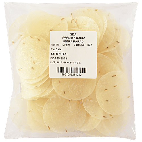 Buy SDA PAPPADS Jeera Papad Online at Best Price of Rs 38 - bigbasket