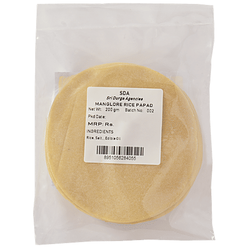 Buy SDA PAPPADS Manglore Rice Papad Online at Best Price of Rs 66.50 ...