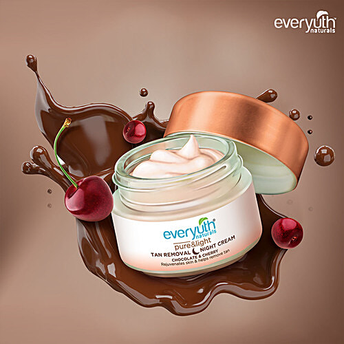 Buy Everyuth Naturals Pure & Light Tan Removal Choco Cherry Night Cream ...