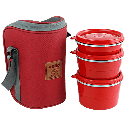 Buy Cello Max Fresh Thermoware Hot Wave Lunch Box/Tiffin Box - Inner ...