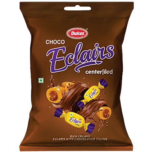 Buy Dukes Choco Centre Filled Eclairs - Rich & Creamy Online at Best ...