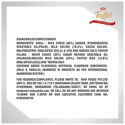 Buy Dukes Truffel Milk Cream with Rice Crispies in Choco Online at Best ...