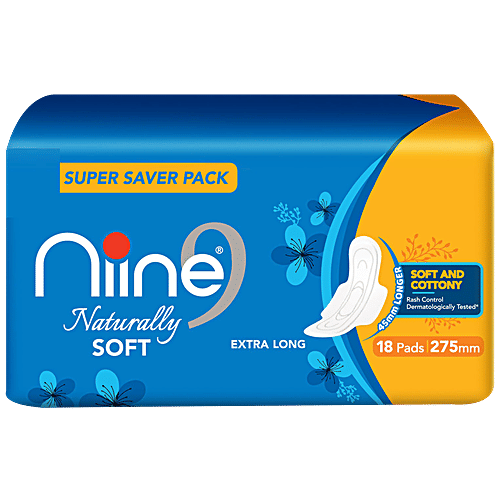 Buy Niine Naturally Soft Sanitary Napkins - XL, Soft & Cottony ...