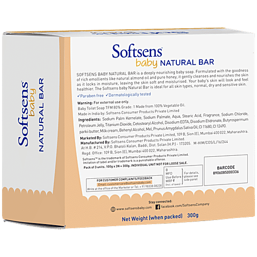 Buy Softsens Baby Natural Bar - CT Online at Best Price - bigbasket