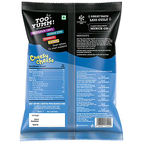 Buy Too Yumm! Puffs - Cheesy Cheese Online at Best Price of Rs 20 ...