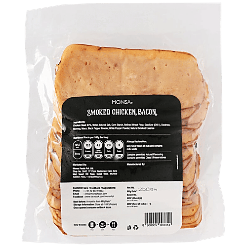 Buy Monsa Smoked Chicken Bacon Online at Best Price of Rs 240 - bigbasket