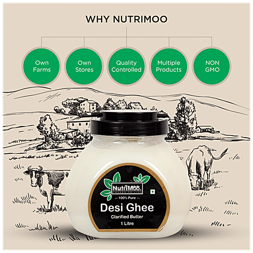 Buy Nutrimoo 100% Pure Desi Cow Ghee Online at Best Price of Rs 698 ...