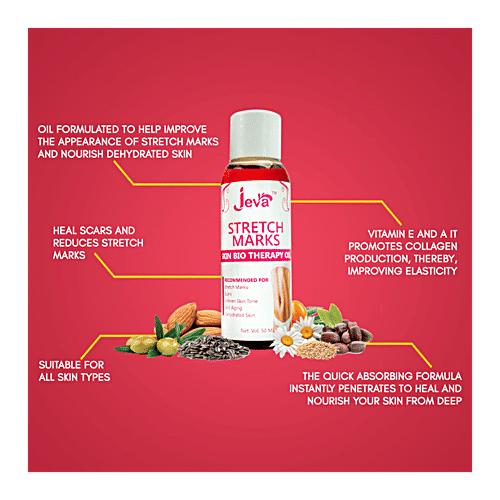 Buy Jeva Stretch Marks Skin Bio Therapy Oil - For All Skin Types Online ...